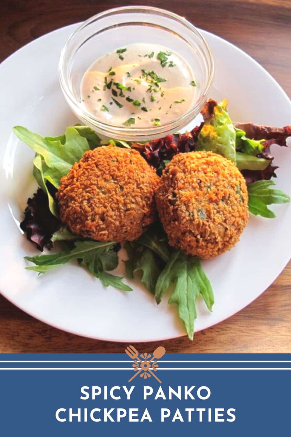 Spicy Panko Chickpea Patties - Crunchy Vegetarian Recipe