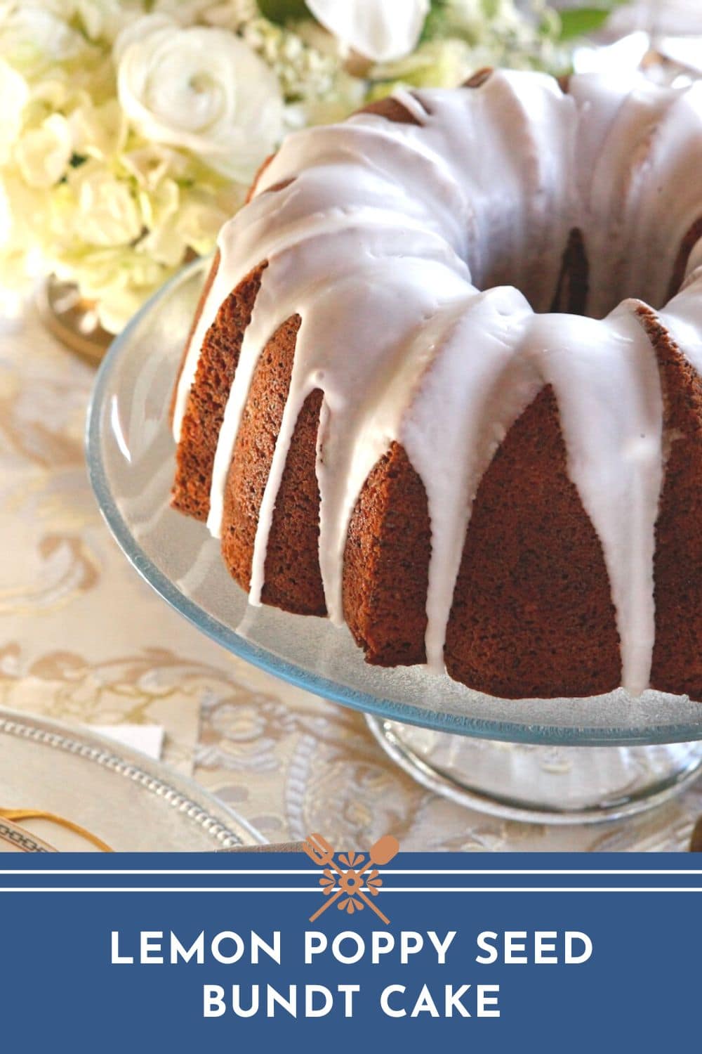 Lemon Poppy Seed Cake with Glaze | Tori Avey