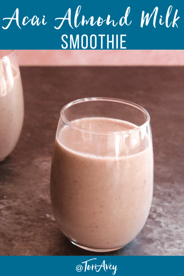 Acai Almond Milk Smoothie Recipe | Tori Avey