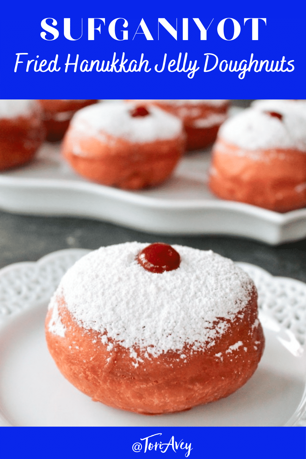 Sufganiyot - Fried Hanukkah Jelly Doughnuts for the Jewish Holidays