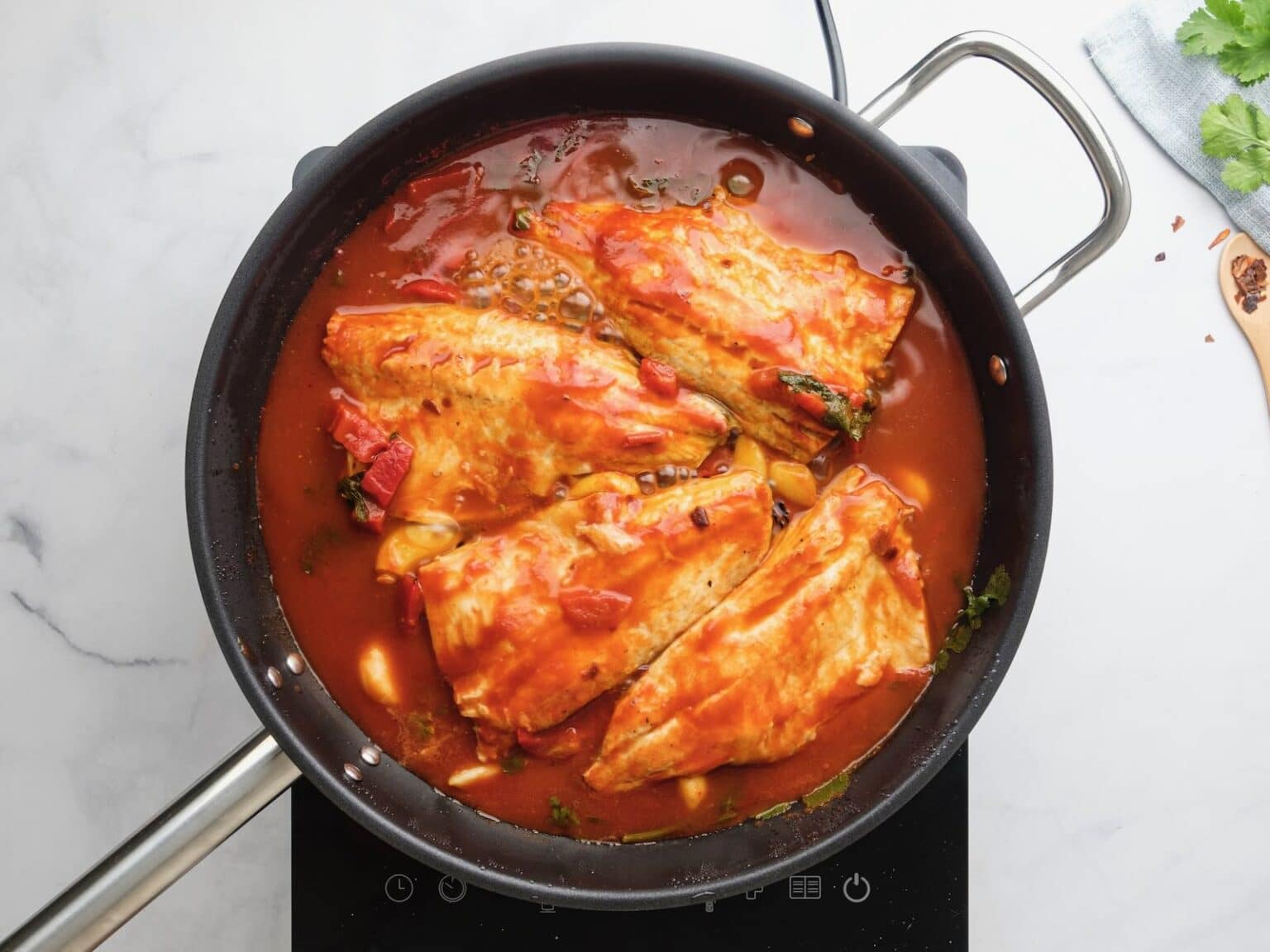 Mediterranean Fish in Tomato Sauce - Healthy Fish Recipe