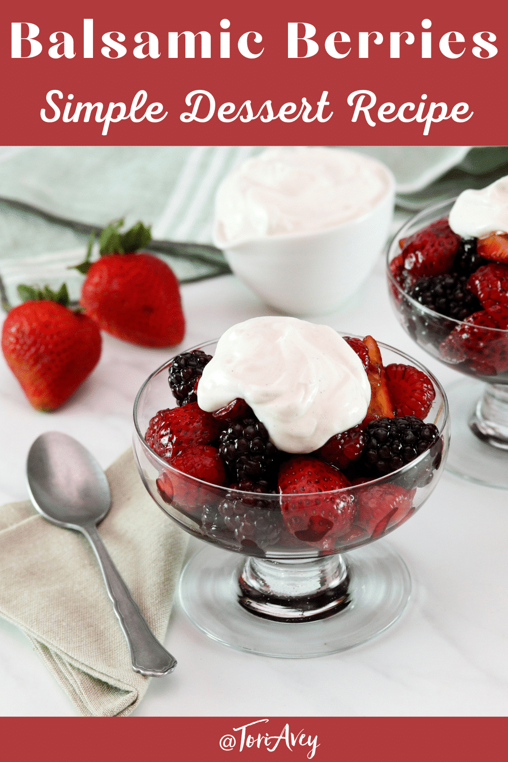 Balsamic Berries - Healthy, Unique Dessert Recipe with Macerated Fruit