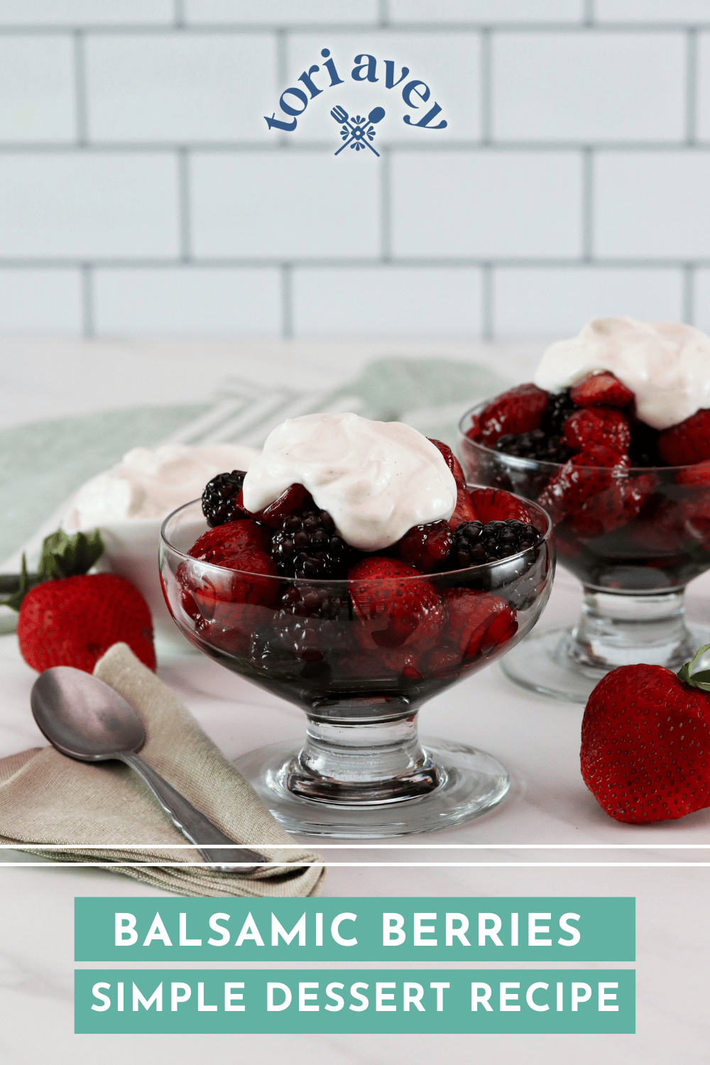 Delicious Balsamic Berries Dessert by Tori Avey